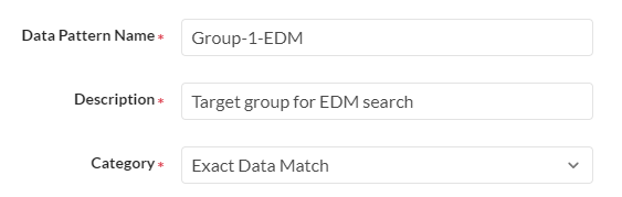 Customized Data Pattern Example - Exact Data Match | FortiCASB 24.1.b | Fortinet Document Library